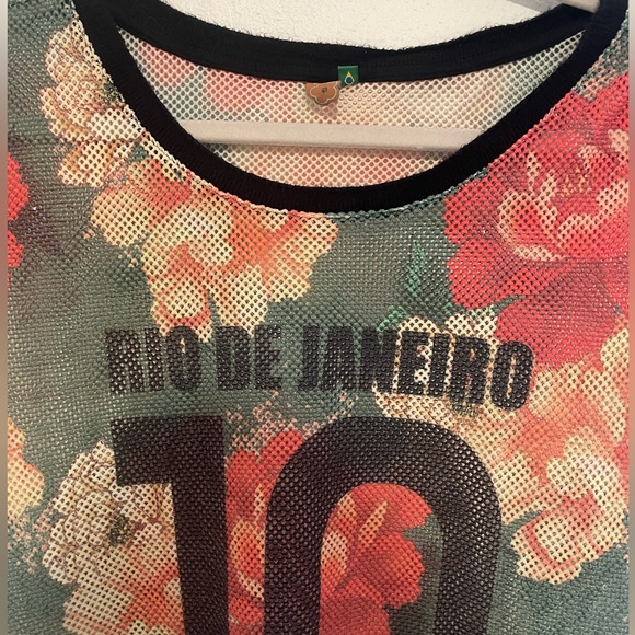 FARM Rio | Tops | Farm Rio De Janeiro Brazil Jersey Style Top | Poshmark